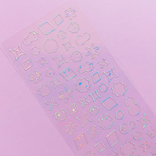 [Manta Box] Transparent 100% Deco Twinkle 2 Aurora Deco Sticker – It's ...