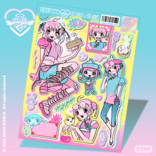 [Domi World] Dumpling Head Sticker Sheet – It's Deco Day