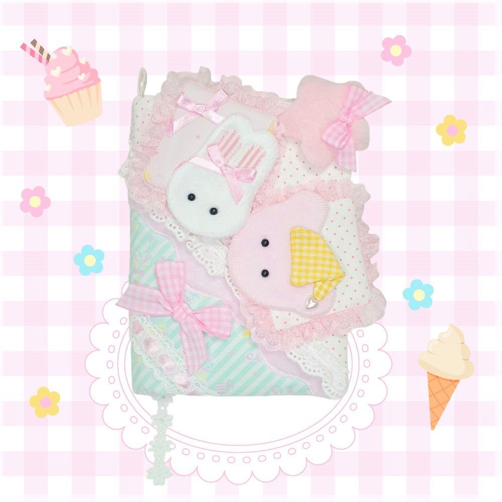 [jumpjumpheart] Fluffy Ice Cream A6 Diary Cover – It's Deco Day