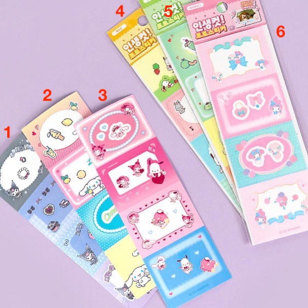[Sanrio Korea] Film Strip Frame Deco Sticker (6 styles) – It's Deco Day