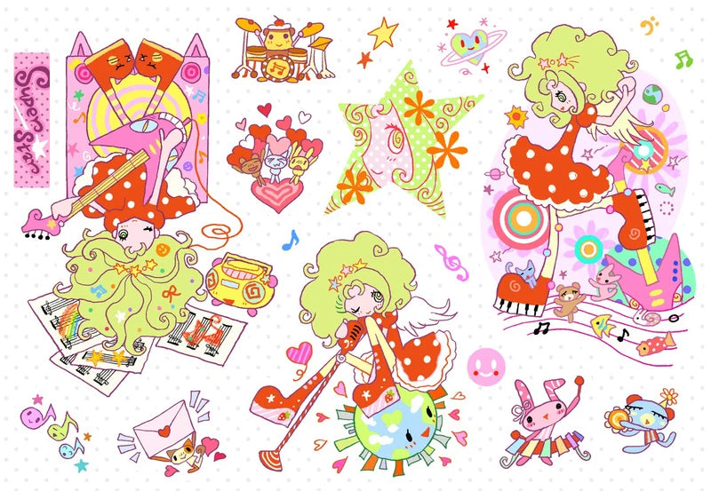 [Jal Ja] mini.mini Super Star Ver Sticker Sheet – It's Deco Day