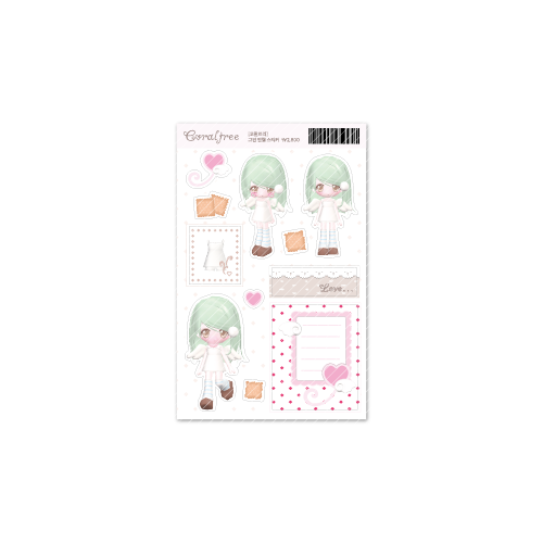 [Coral Tree] Green Angel Deco Sticker – It's Deco Day