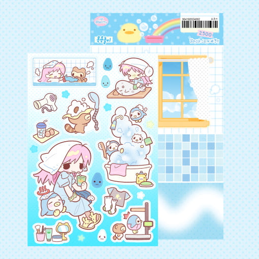 [3eotty] Shower Play Time Sticker Sheet – It's Deco Day