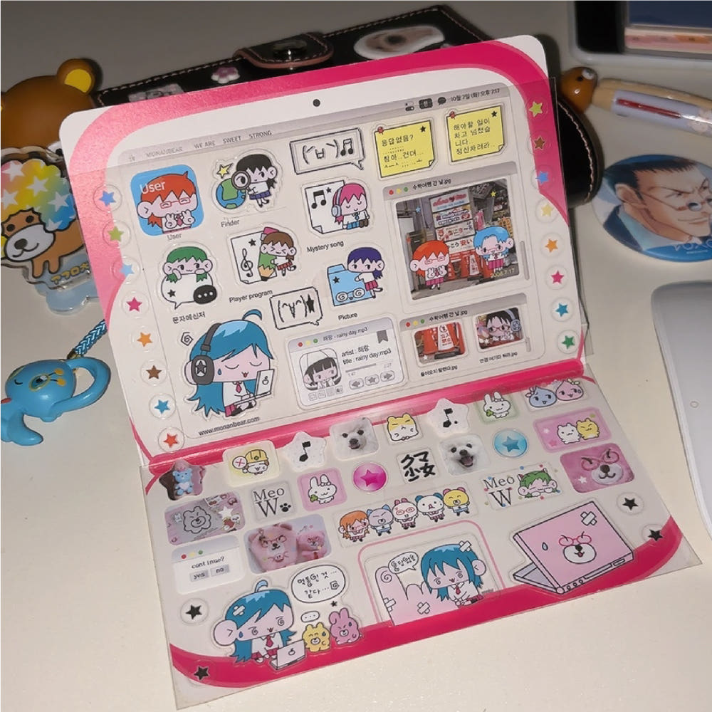 [Monanbear] My Laptop Sticker Sheet – It's Deco Day