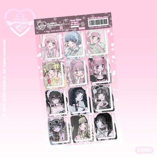 [Domi World] 12 Types ID Photos ver. 3 Sticker Sheet – It's Deco Day
