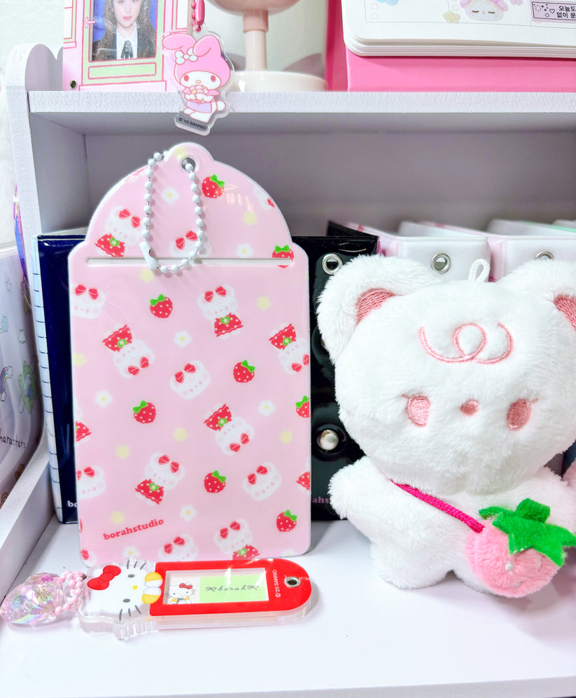 [borahstudio] Honey Strawberry Photocard Holder – It's Deco Day