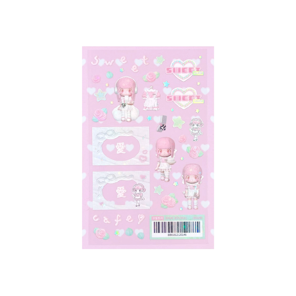 [Coral Tree] Creamy Rose (Pink) Deco Sticker – It's Deco Day
