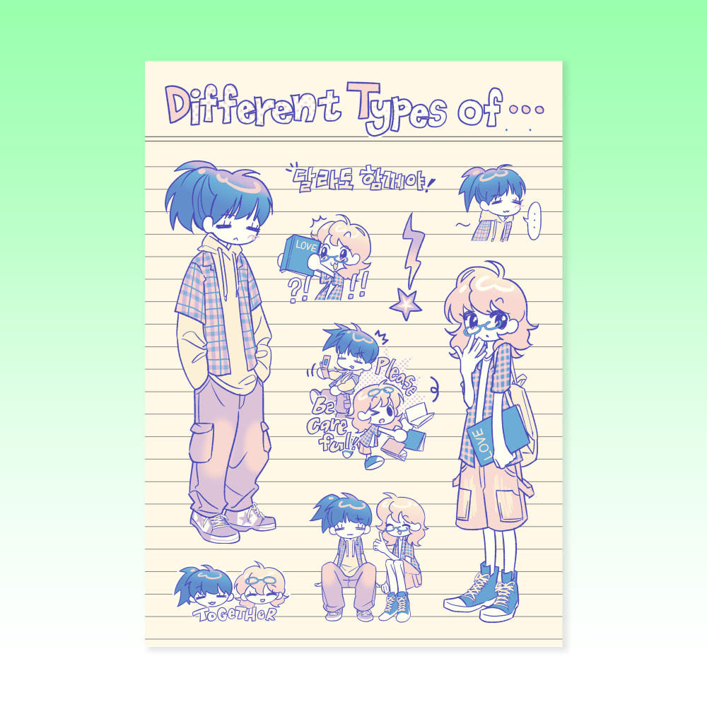 [Miihii] Different Types Of... Sticker Sheet – It's Deco Day