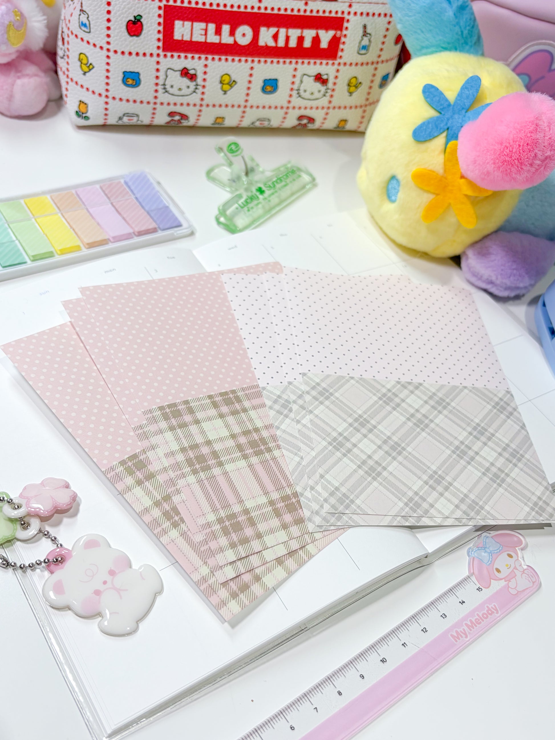 [Borah Studio] Cozy Dot Memo Sticker Pack (6 Sheets) – It's Deco Day