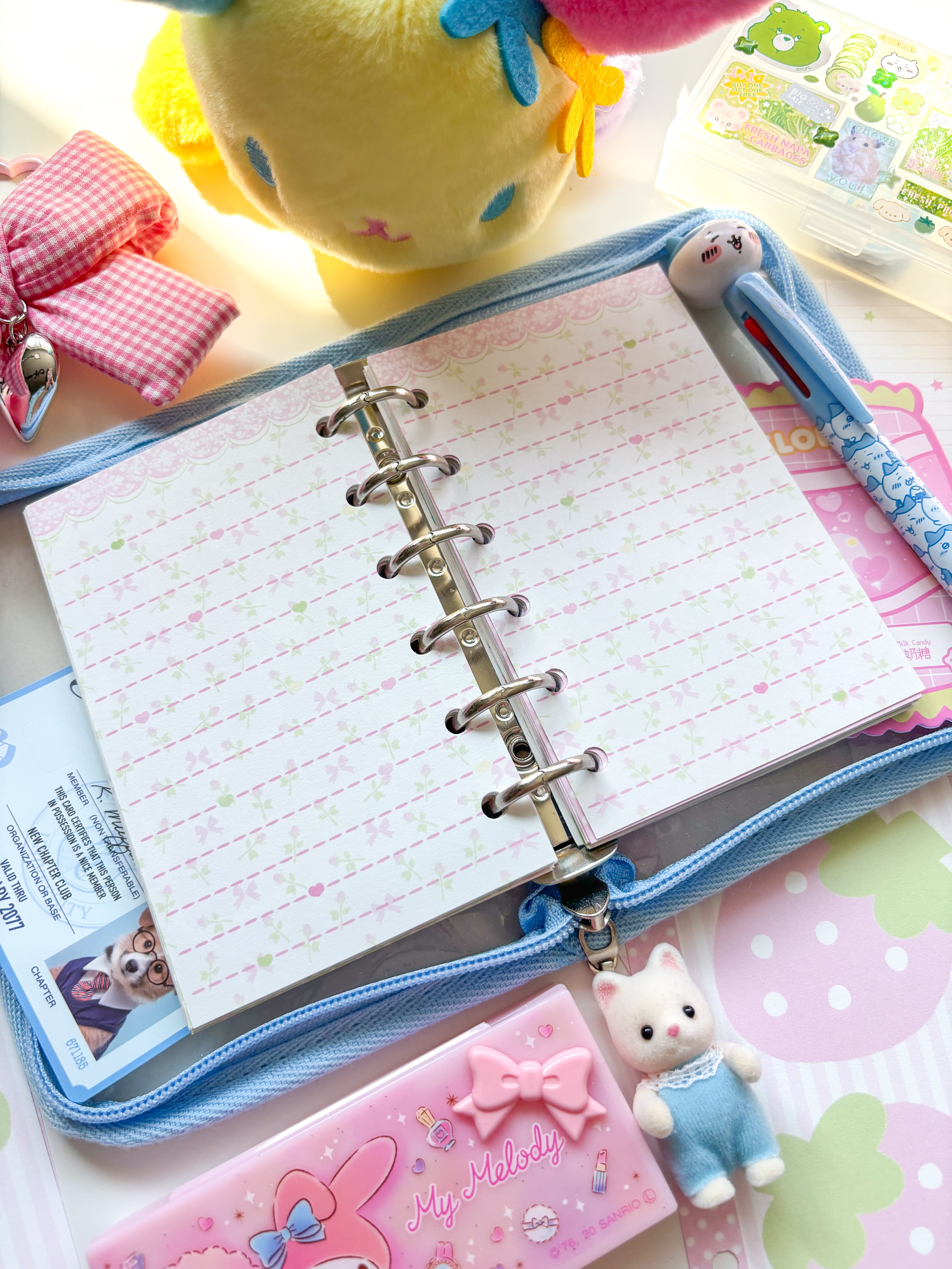 [Borah Studio] A7 Tulip Diary Inserts / Refills (20 sheets) – It's Deco Day