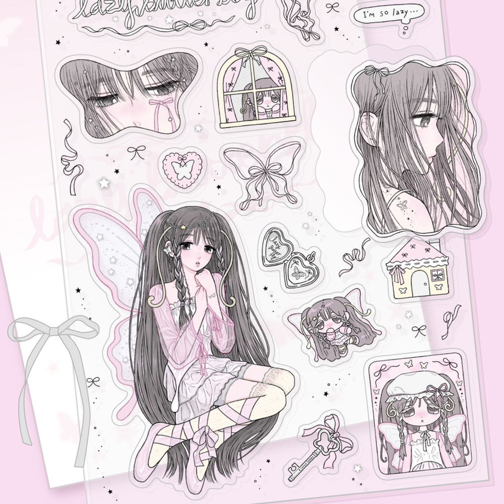 [S2anada] Lazy Butterfly Sticker Sheet – It's Deco Day