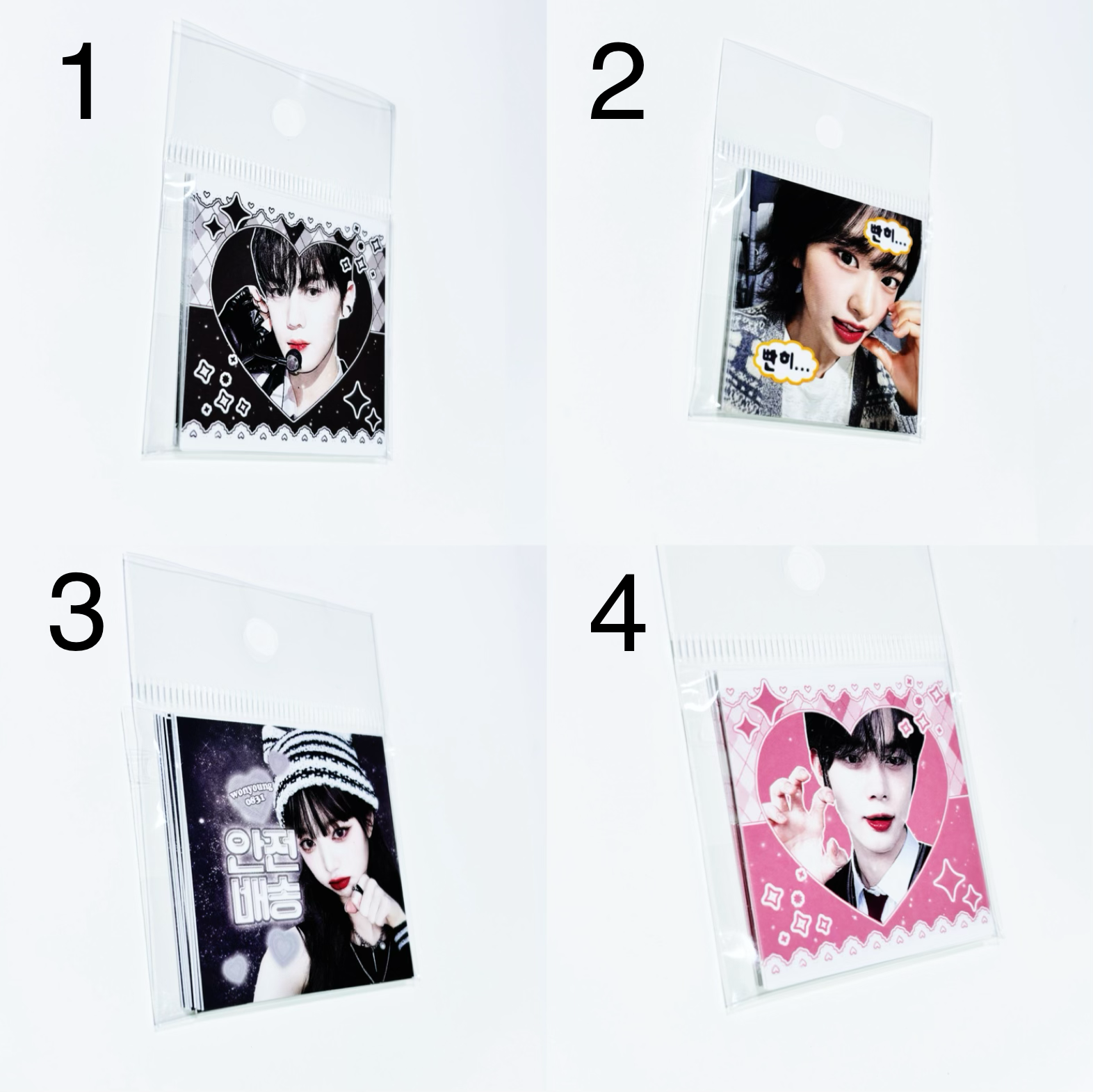 [Stationery Korea] Kpop Idol Square Sticker (10 pcs per pack) – It's ...