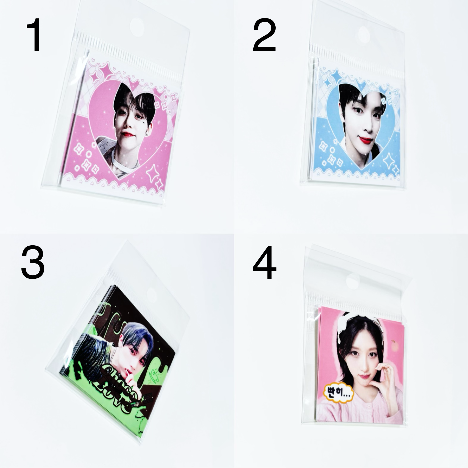 [Stationery Korea] Kpop Idol Square Sticker (10 pcs per pack) – It's ...