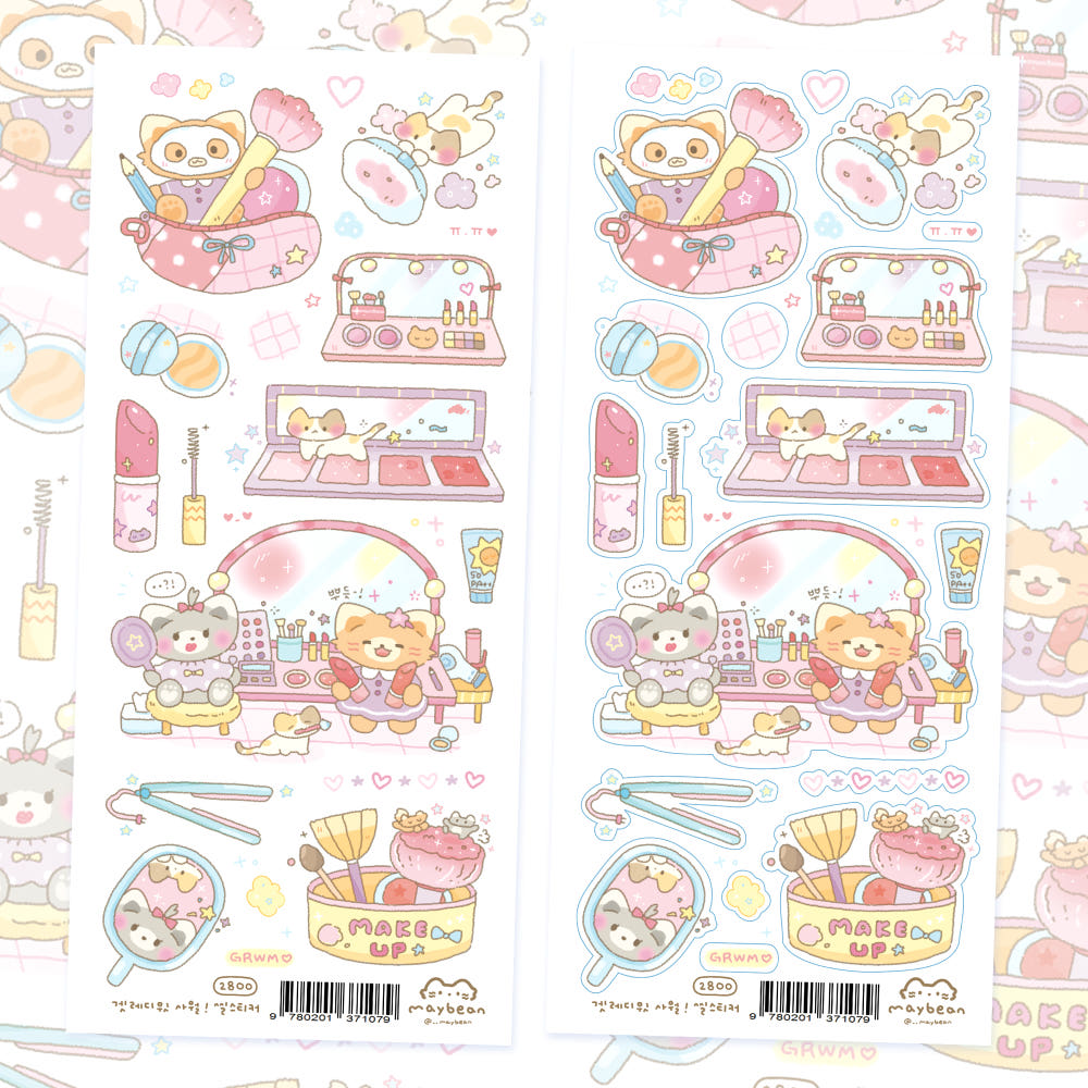 [Maybean] Get Ready with Sawol Sticker Sheet – It's Deco Day