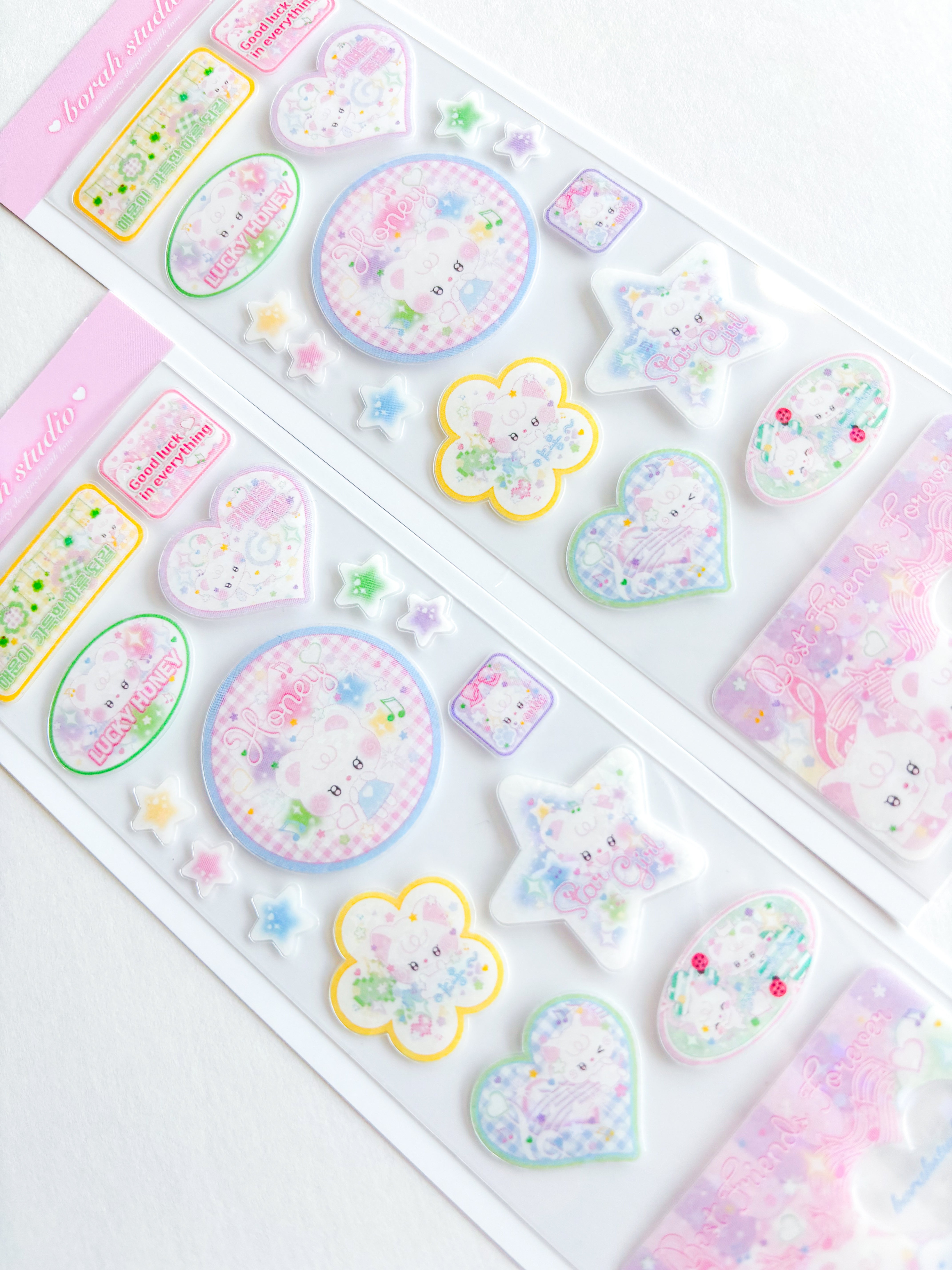 [borahstudio] Honey and Melody: Best Friends Forever Deco Sticker Shee ...