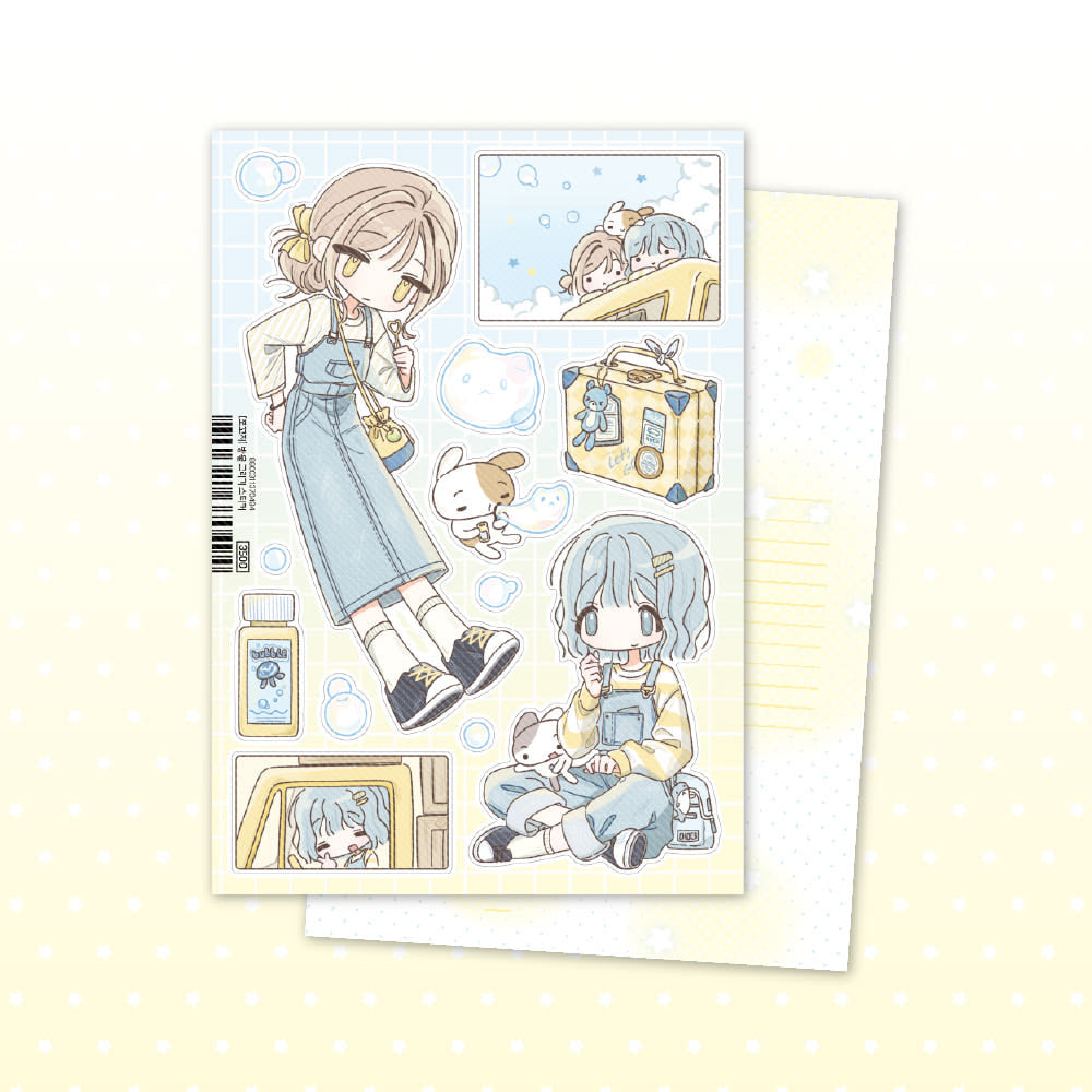 [Chocozy Family] Blowing Bubbles Sticker Sheet – It's Deco Day