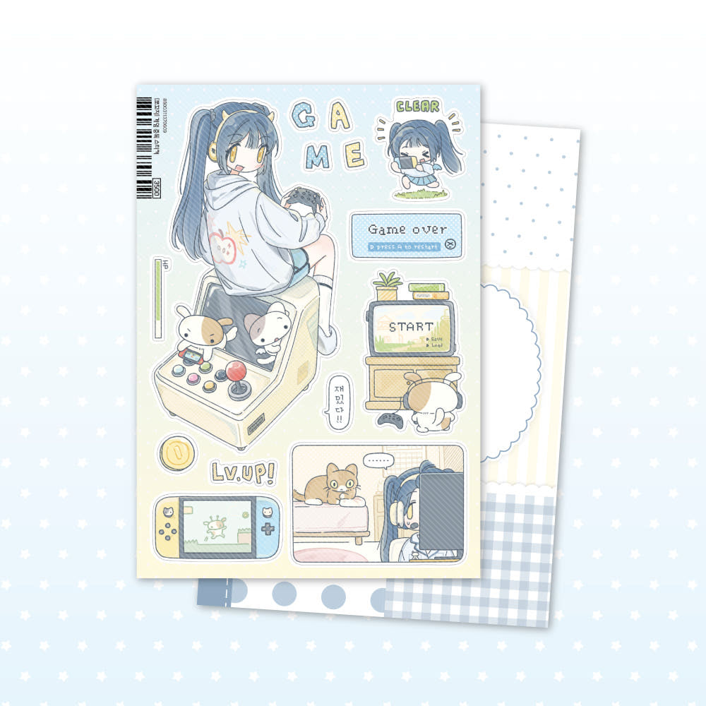 [Chocozy Family] Game Addiction Sticker Sheet – It's Deco Day