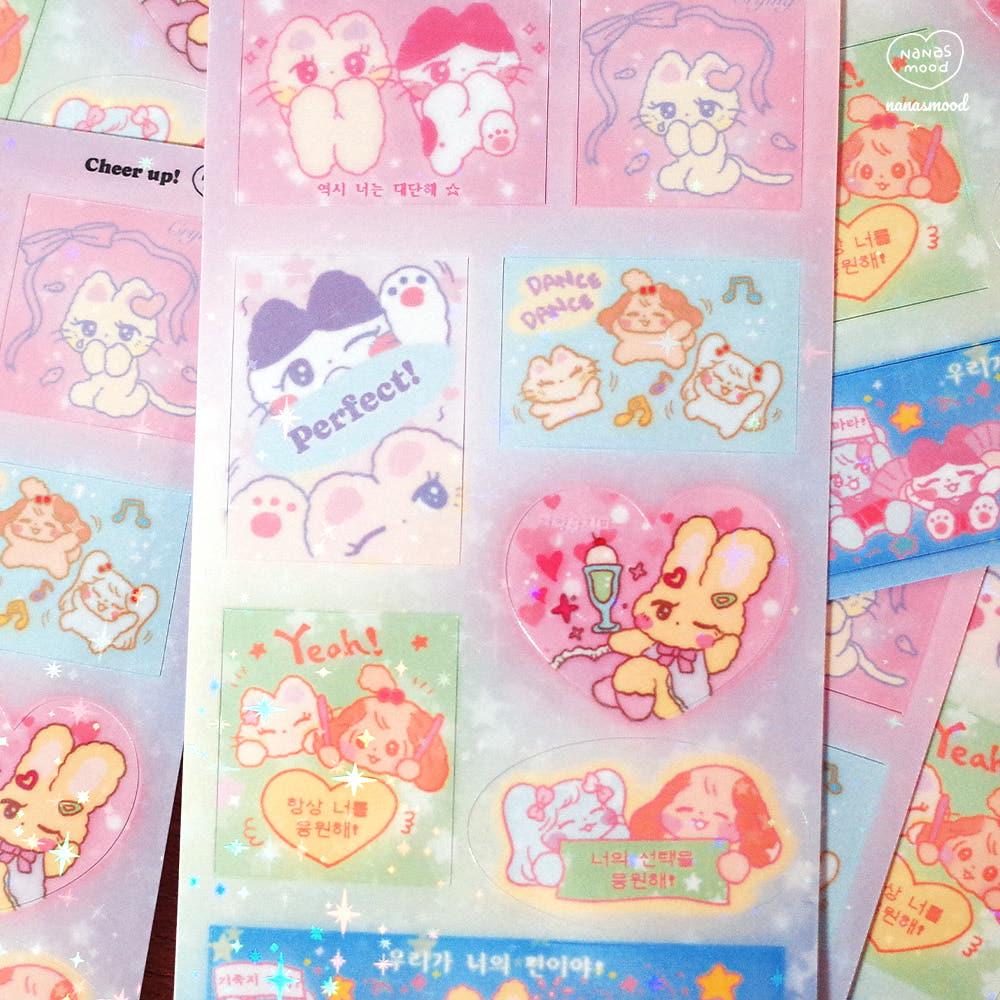 [Nanasmood] Cheer Up! Sticker Sheet – It's Deco Day