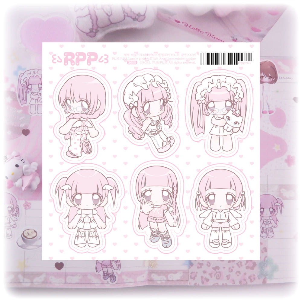 [Rumpumpum] Loner Girl + Meta!! Angel Color Mini Me Sticker Sheet – It ...