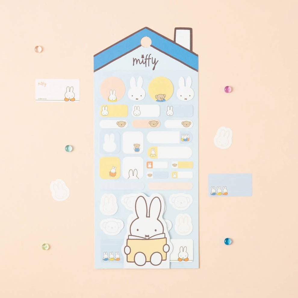 [Miffy Korea] Miffy Name & Label Deco Sticker Sheet – It's Deco Day