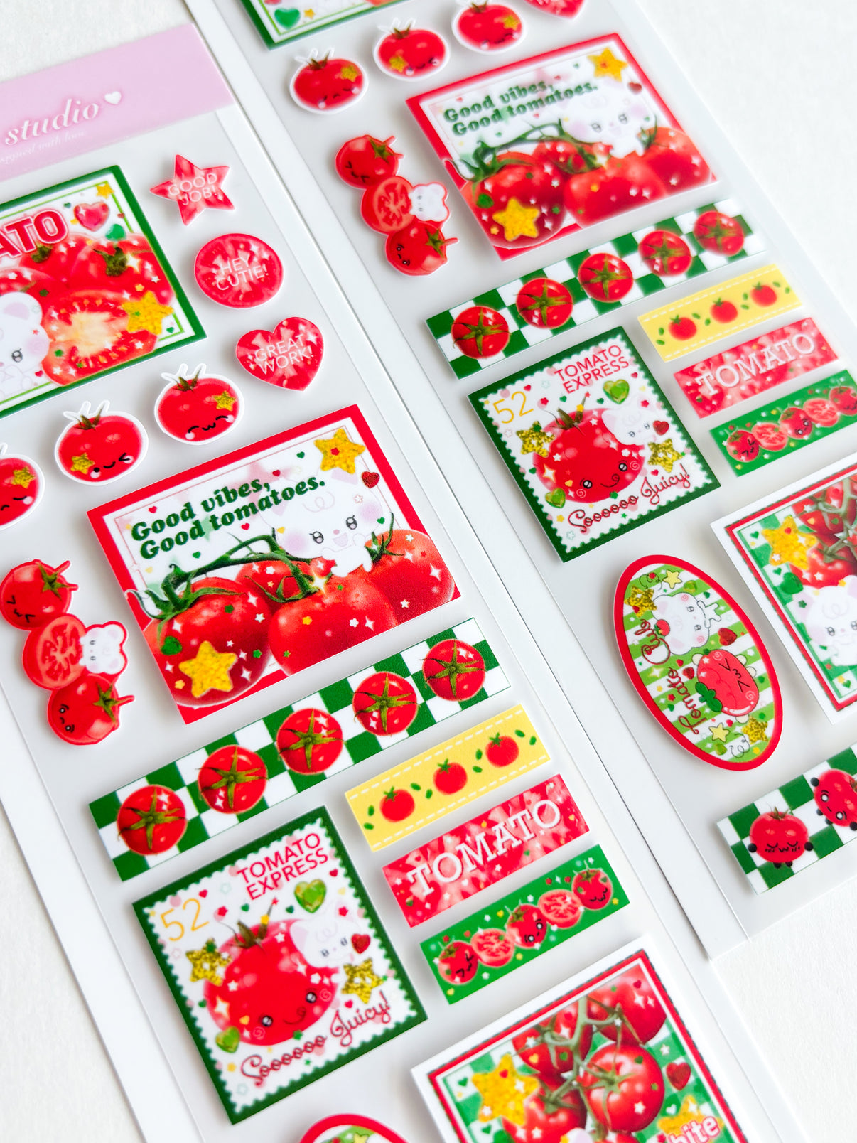 [Borah Studio] Honey's Tomato Express Deco Sticker Sheet (2 Options ...