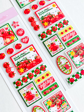[Borah Studio] Honey's Tomato Express Deco Sticker Sheet (2 Options ...