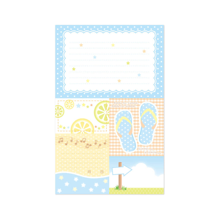 [Atoz Club] Beach A7 Sticker Set (5 Sheets) – It's Deco Day