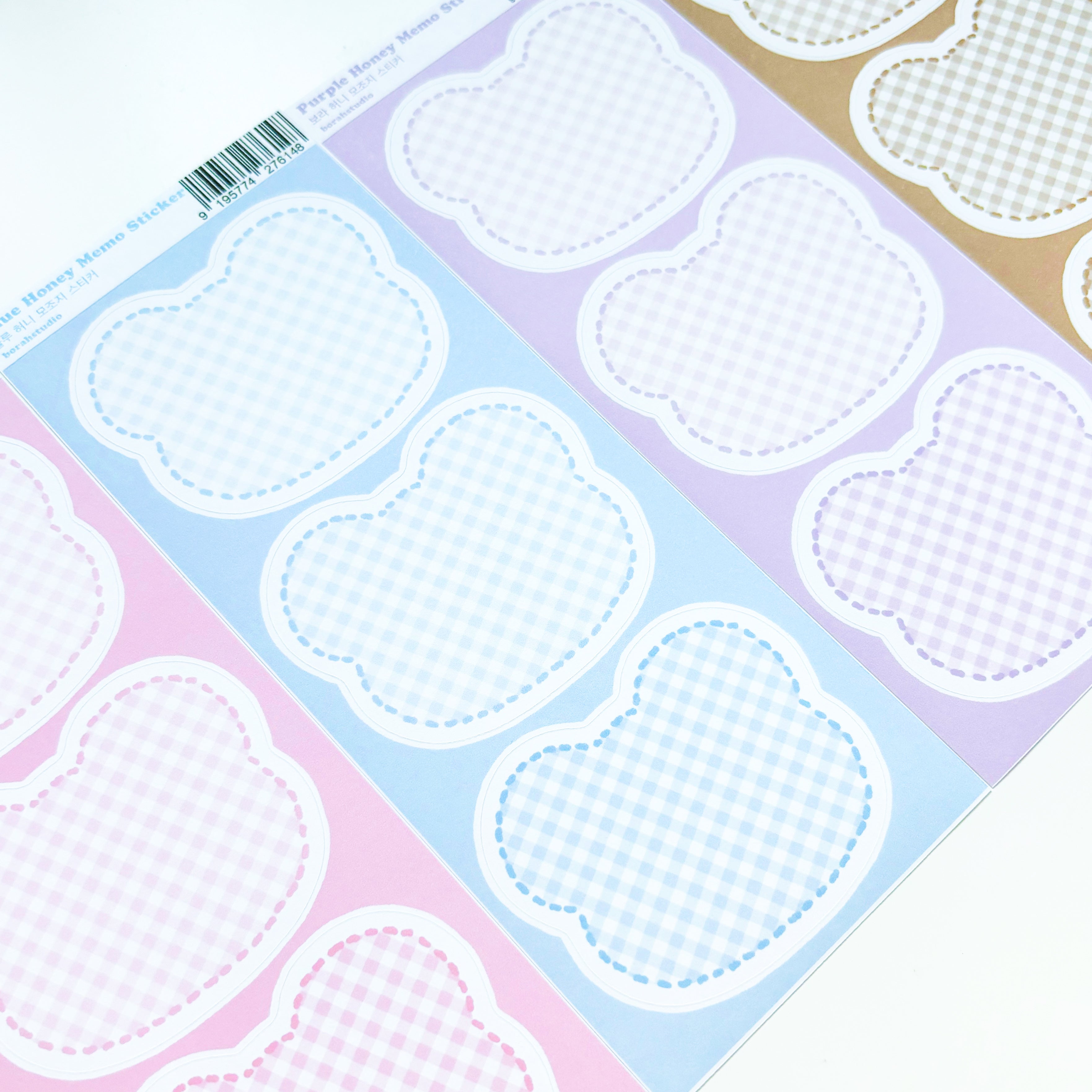 [borahstudio] Honey Memo Sticker (4 colors) – It's Deco Day