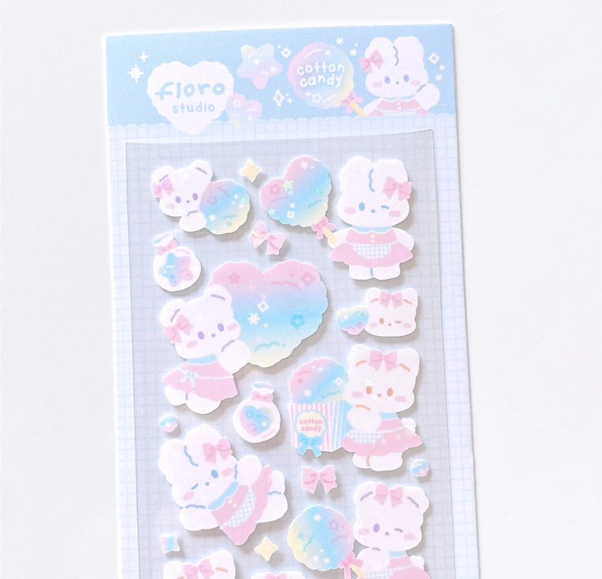 [Floro Studio] Cotton Candy Deco Sticker – It's Deco Day