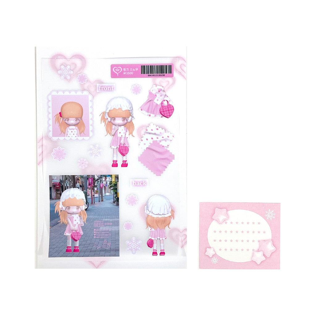 [Coral Tree] Pink Snow Sticker – It's Deco Day