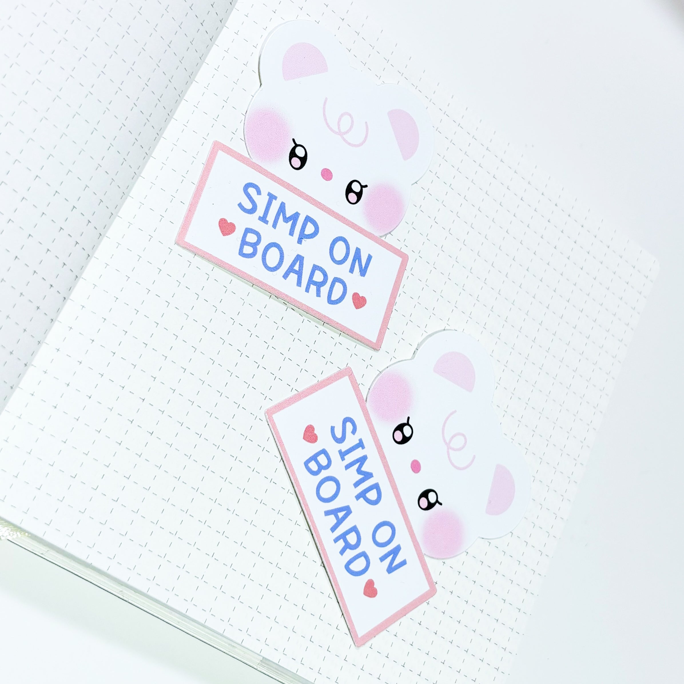 [borahstudio] "Simp On Board" Honey Die Cut Sticker – It's Deco Day