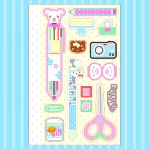 [3eotty] Pencil Case Sticker Sheet – It's Deco Day