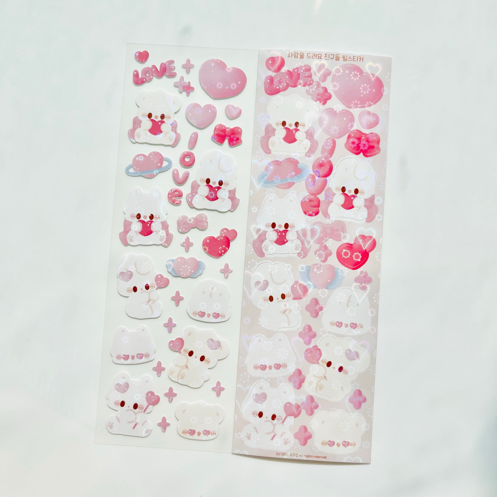 [Eunpshop] Give Love Friends Deco Sticker – It's Deco Day