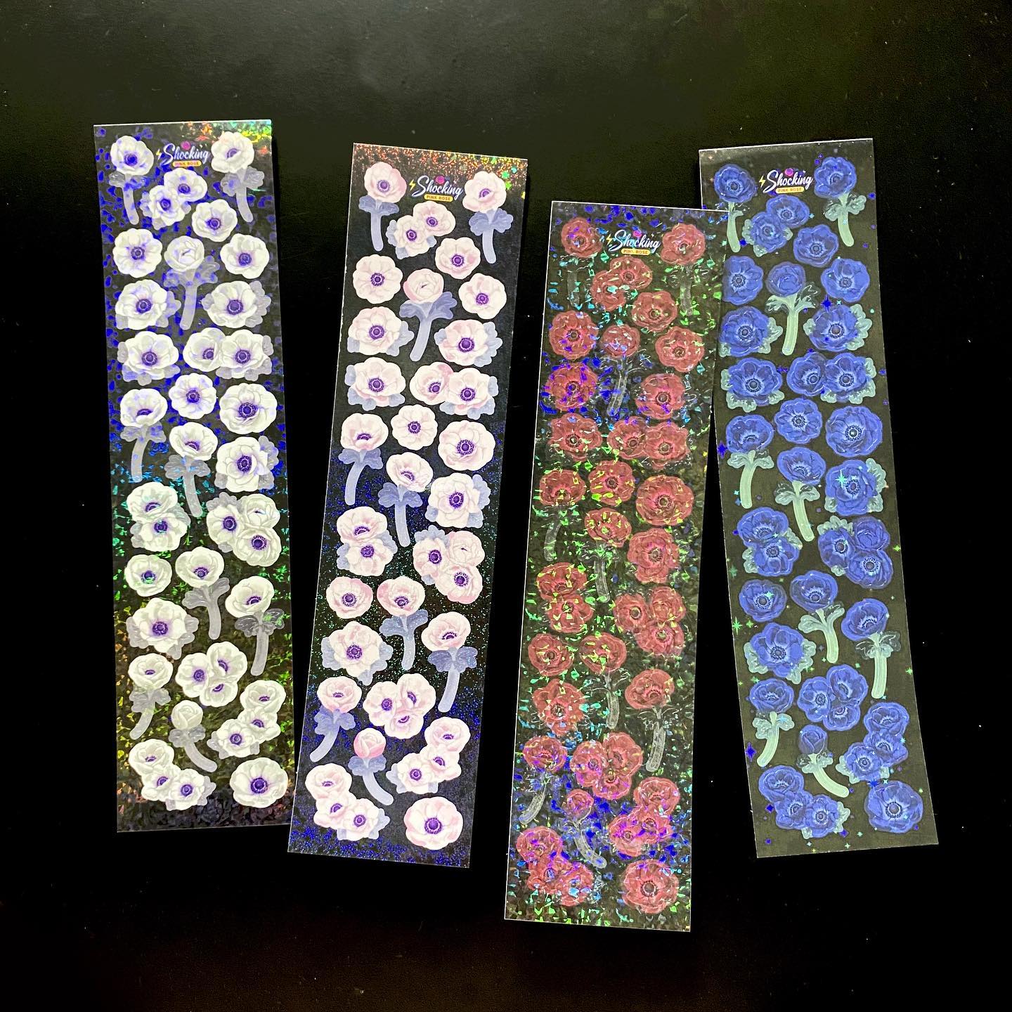 [Shocking Pink Rose] Anemone Deco Sticker – It's Deco Day