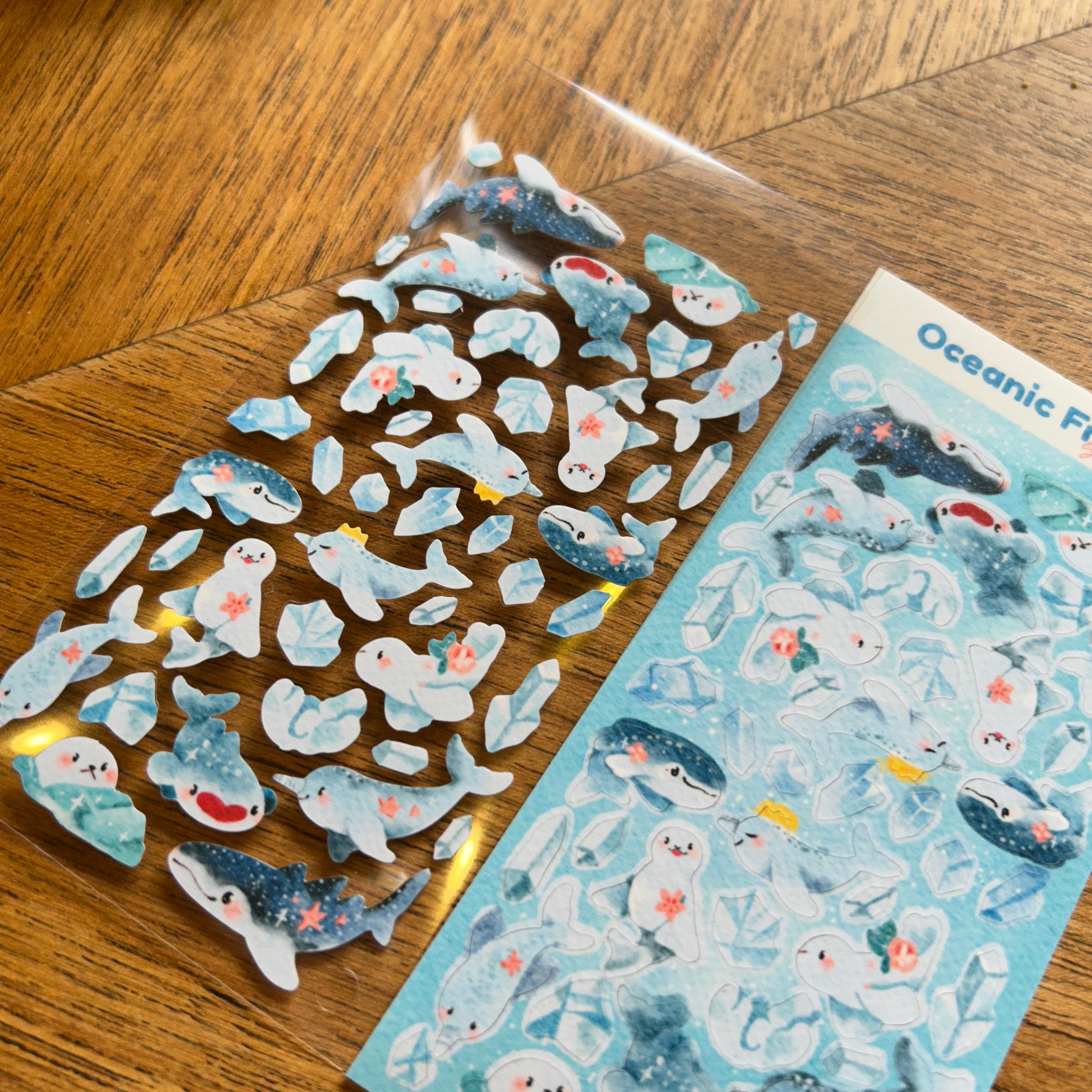 [Dailylouisbella] Oceanic Friends Deco Sticker (Velvet Matte, Mini ...